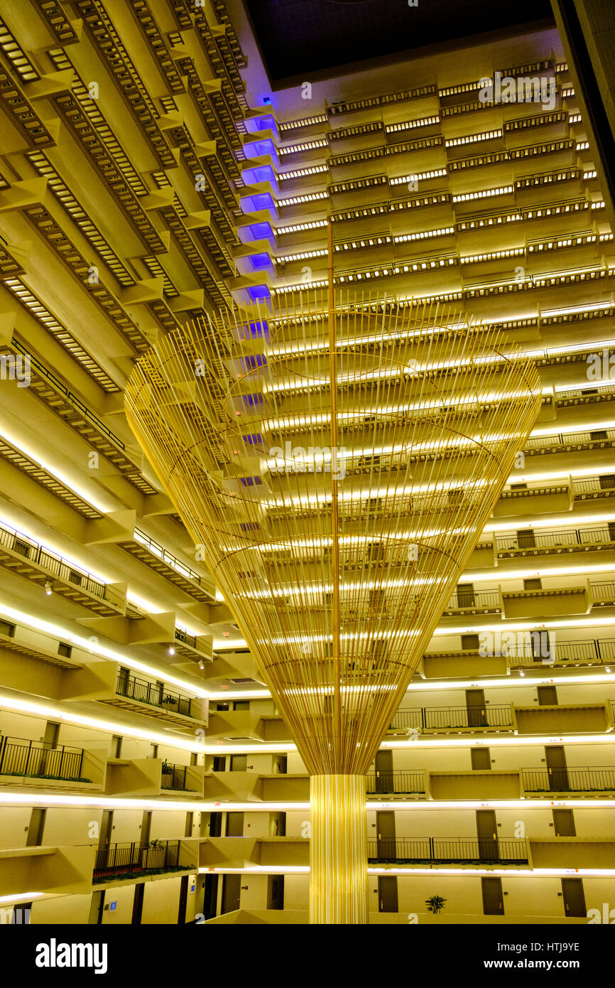 Interior of Hyatt Regency Hotel Atlanta, Georgia, USA Stock Photo - Alamy