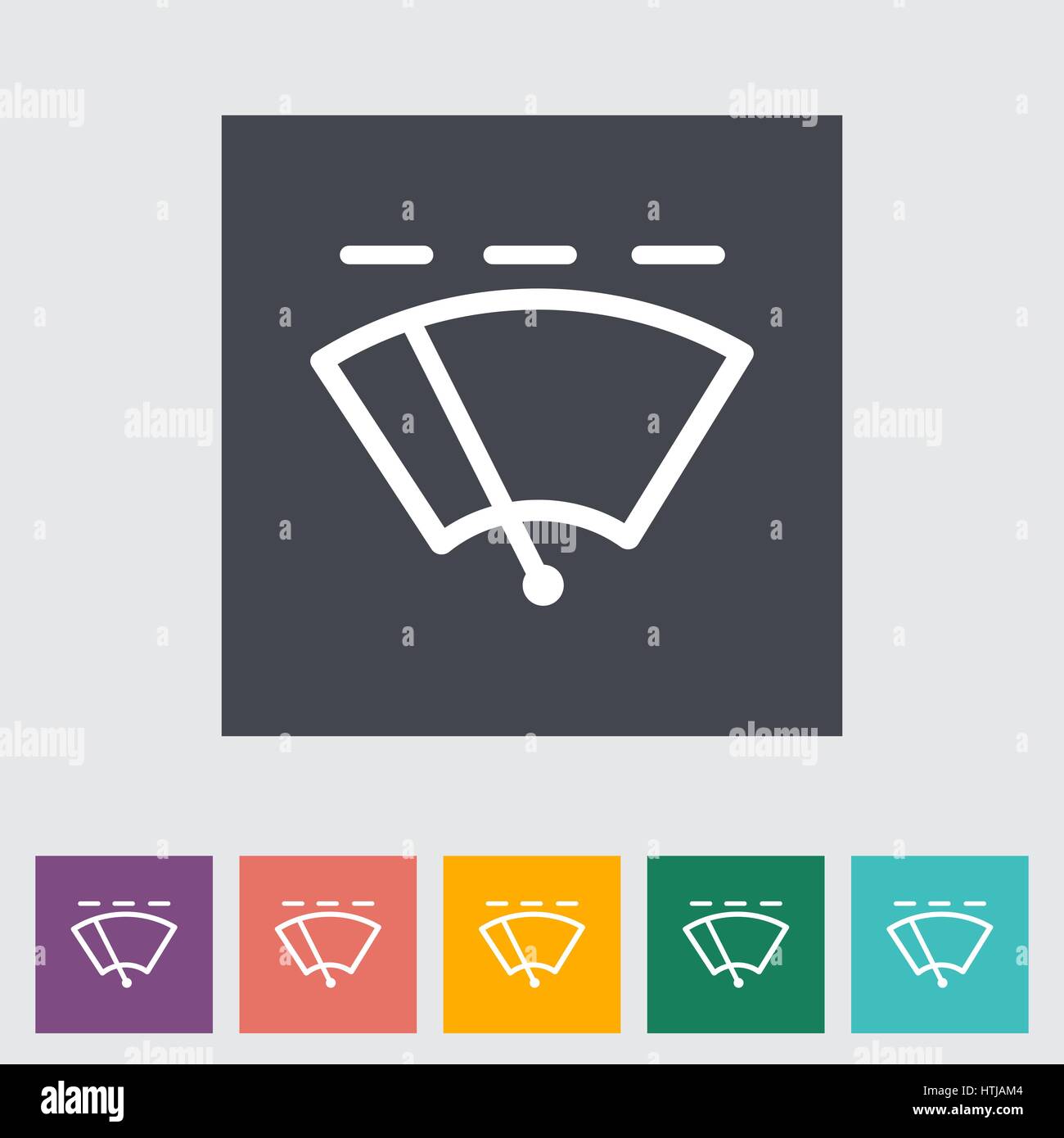 Car flat icon wiper. Vector illustration Stock Vector Image & Art - Alamy