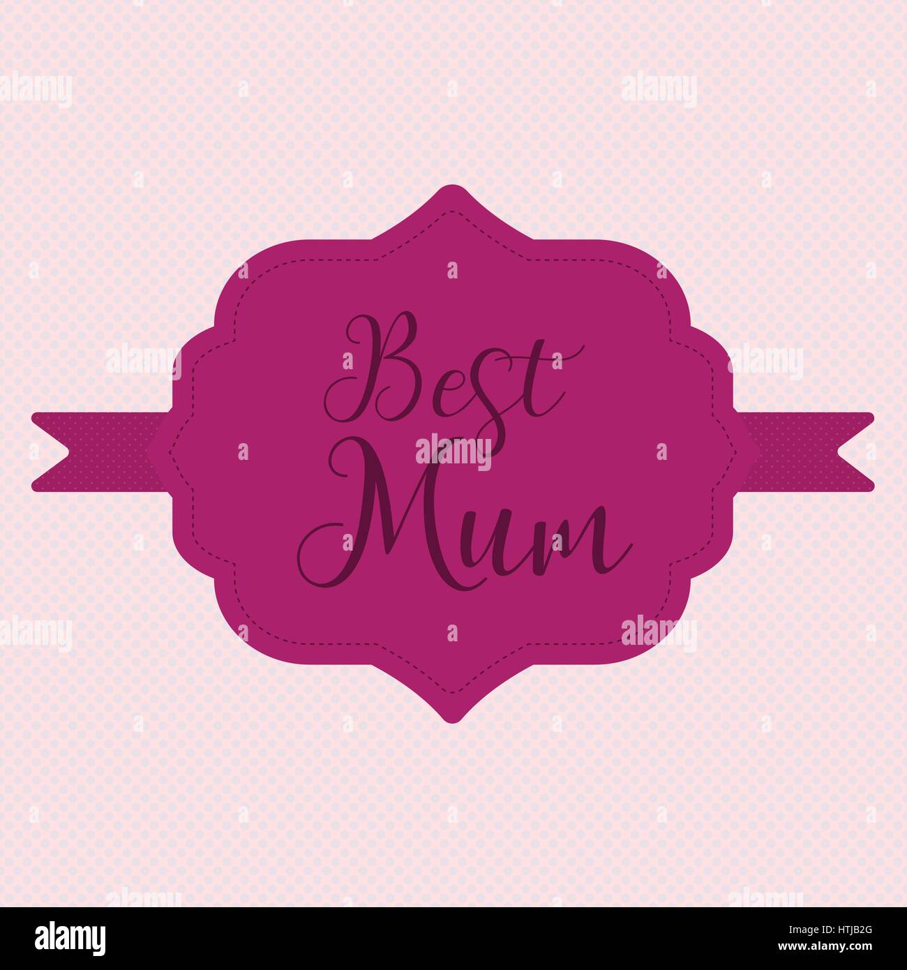 Happy Mothers Day ribbon badge Stock Vector Image & Art - Alamy