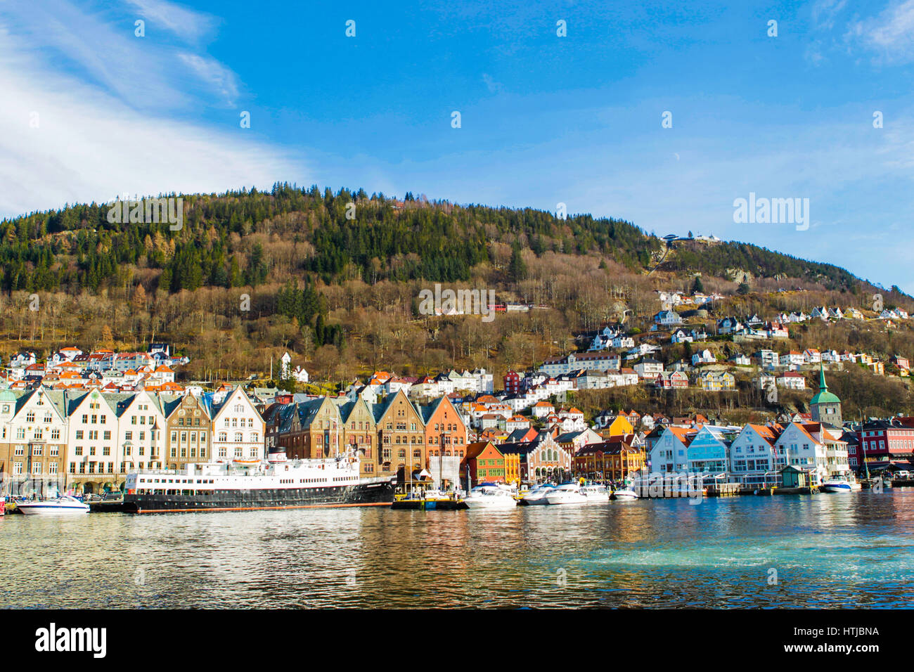 Bergen city view. Norway Stock Photo - Alamy