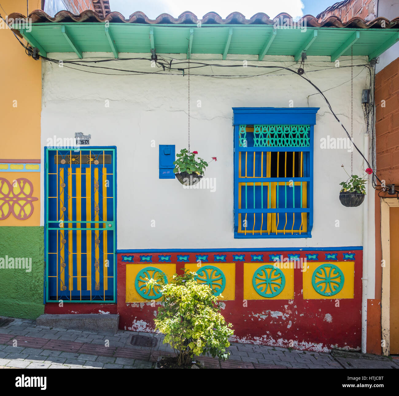 Colorful House - Guatape, Colombia Stock Photo - Alamy