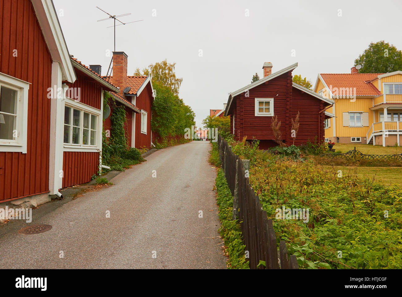 Traditional swedish fence hi-res stock photography and images - Alamy