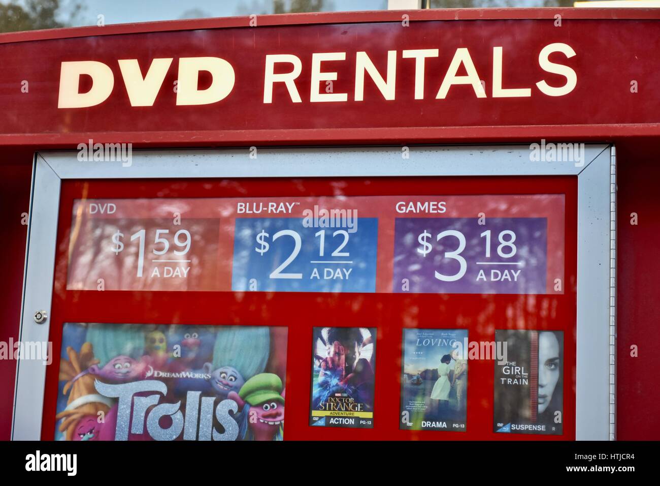 Redbox DVD rentals Stock Photo - Alamy