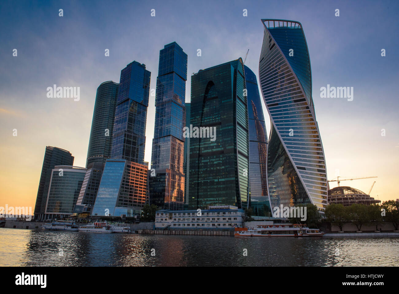 Moscow City: financial district Stock Photo - Alamy
