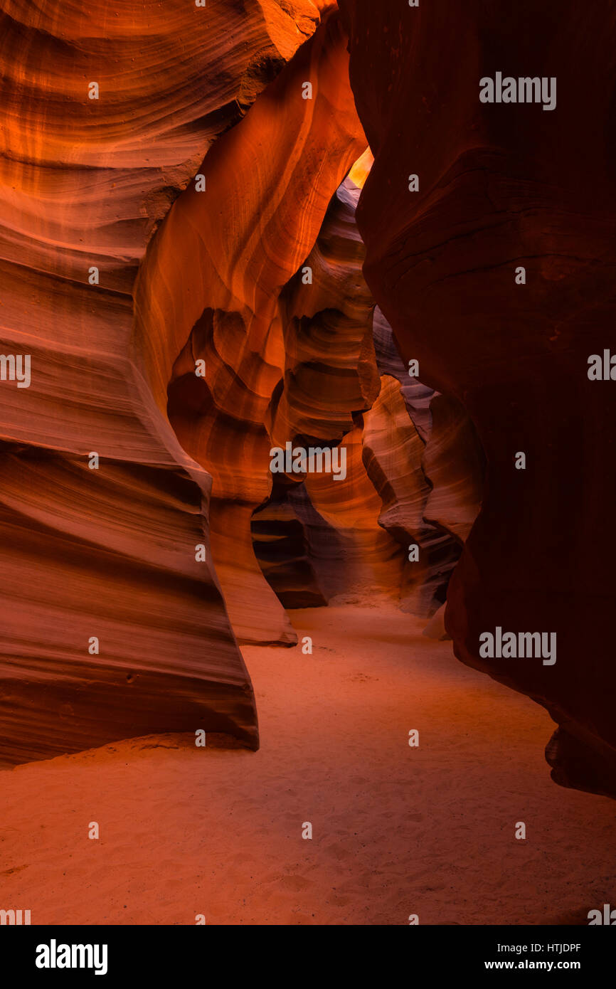 Slot canyon, Upper Antelope Slot Canyon, Paige, AZ, USA Stock Photo - Alamy