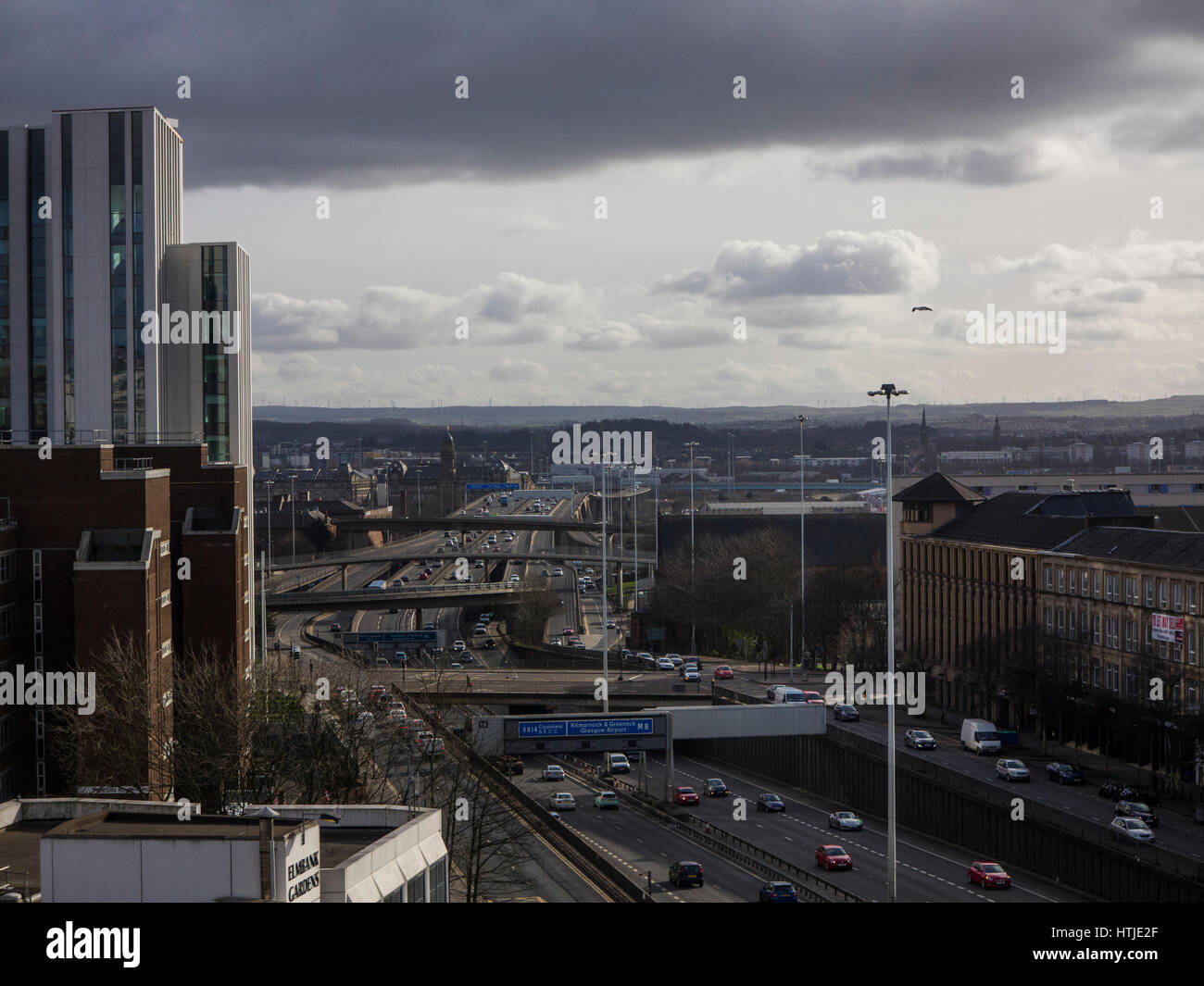 M8 in Glasgow mid afternoon Stock Photo - Alamy