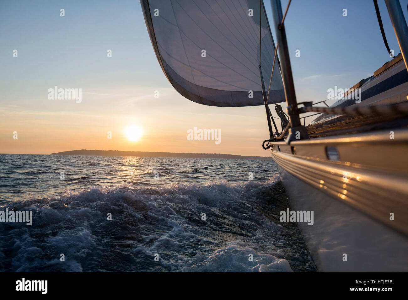 Deck sail sunset hi-res stock photography and images - Alamy