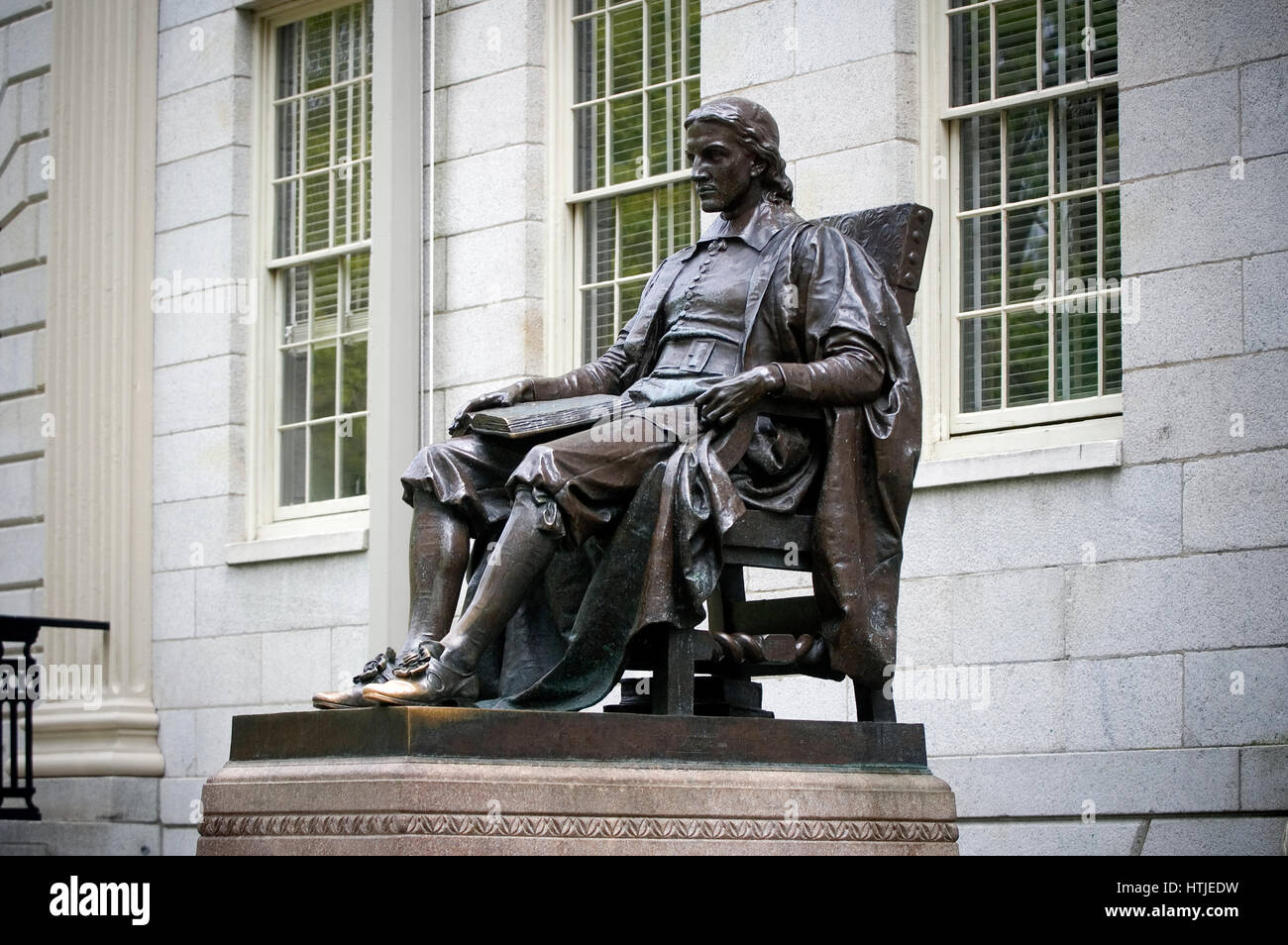 John Harvard Statue Harvard University High Resolution Stock ...