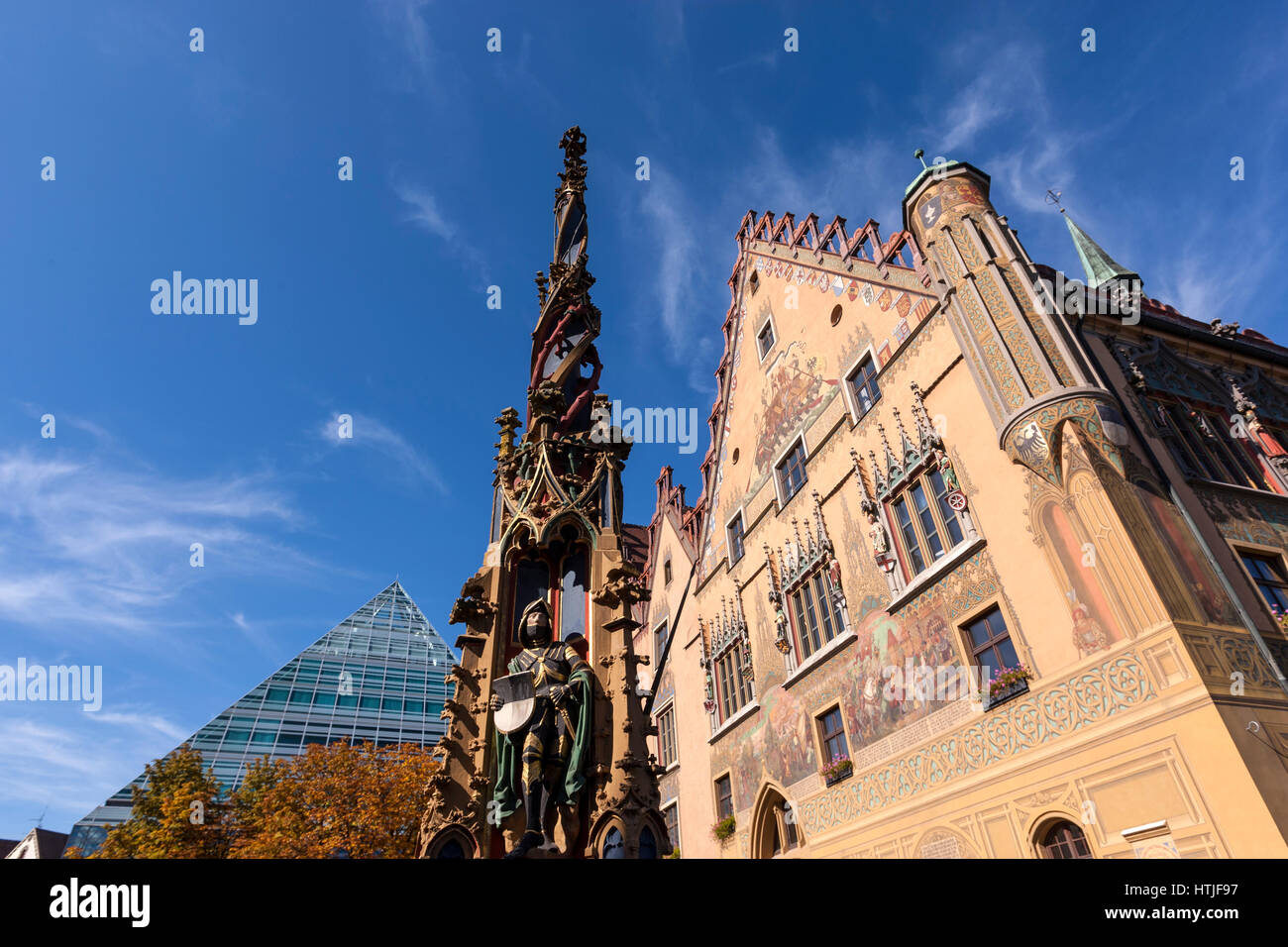 The Ulm Public Library, designed by the architect Gottfried Böhm, and ...
