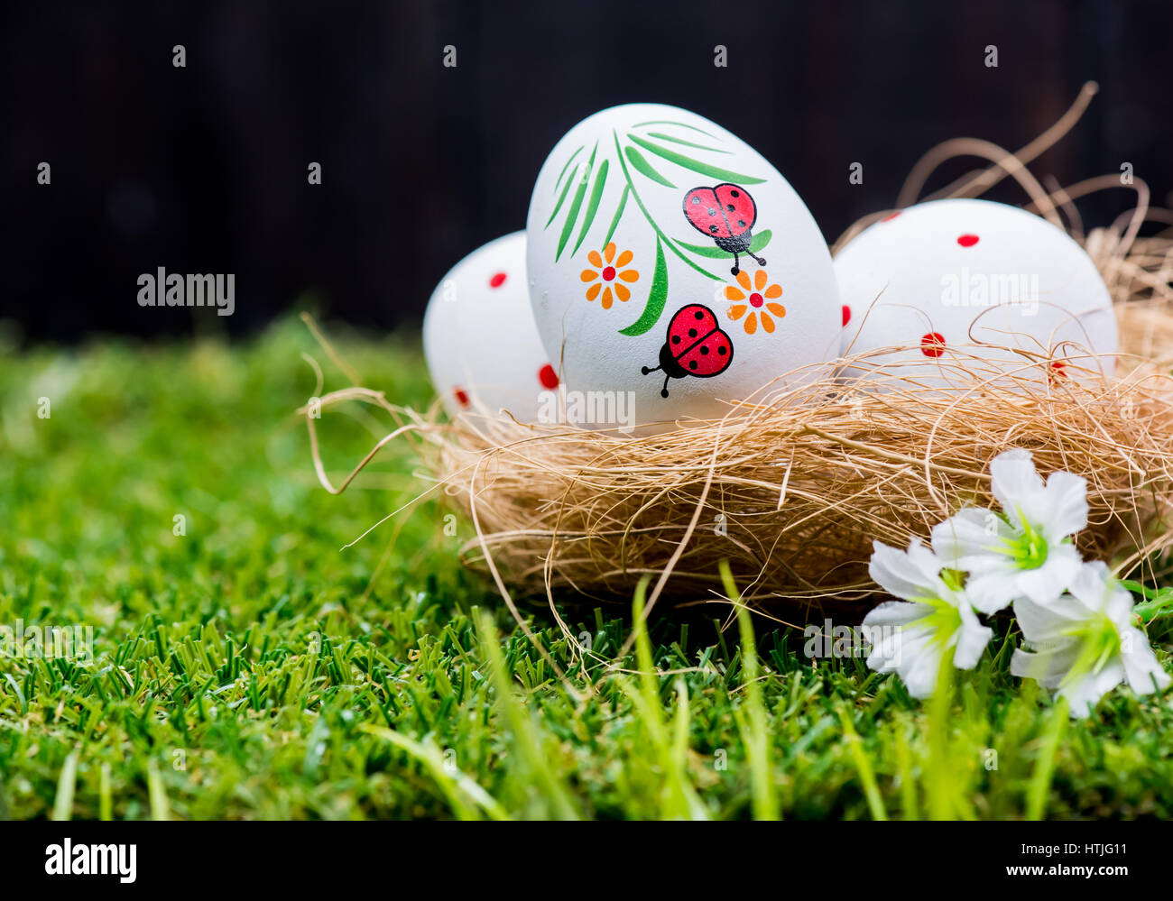 Happy Easter day, bunny and egg, Christians worldwide celebrate Stock ...