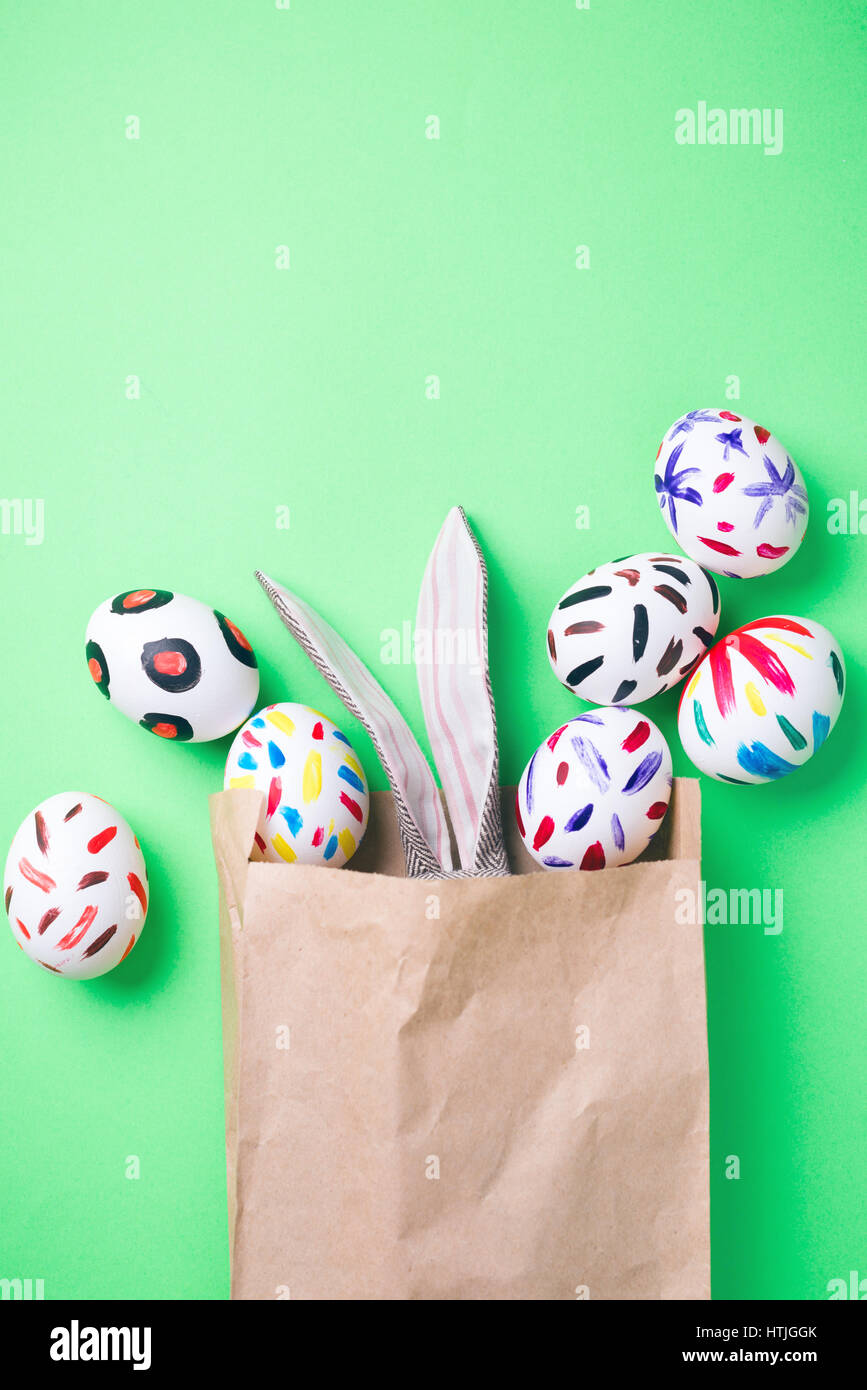 Easter eggs in a packet Stock Photo - Alamy