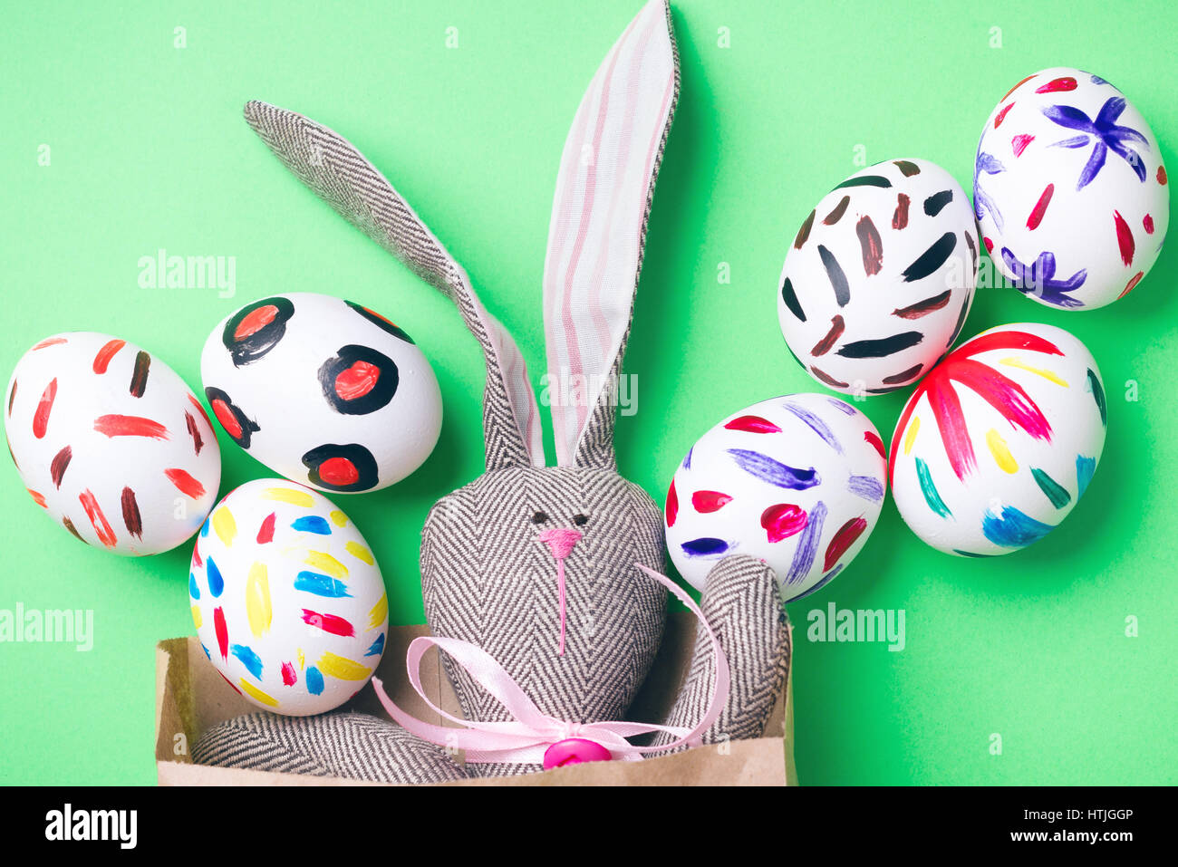 Easter eggs in a packet Stock Photo - Alamy