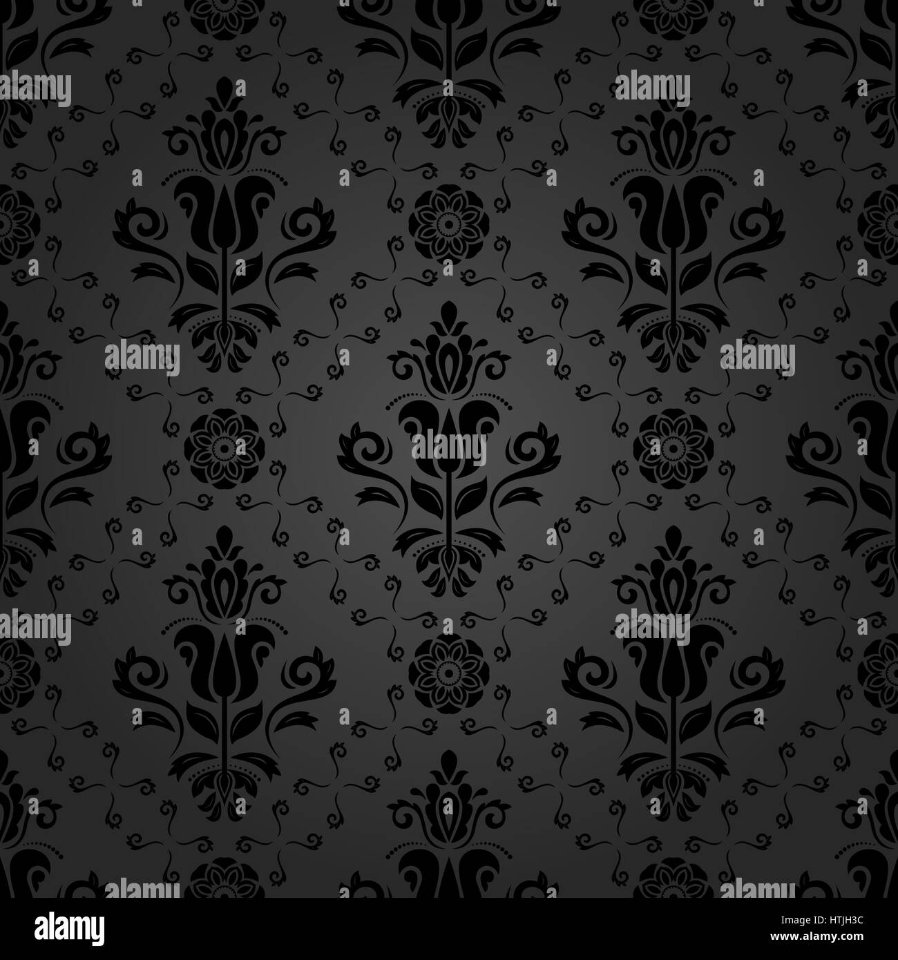 Seamless Damask Pattern Stock Photo - Alamy