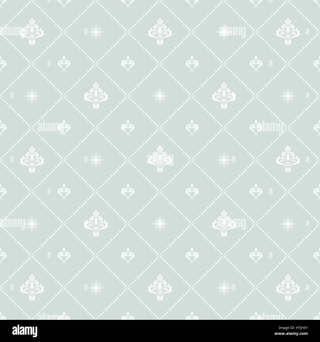 Seamless Damask Pattern Stock Photo - Alamy