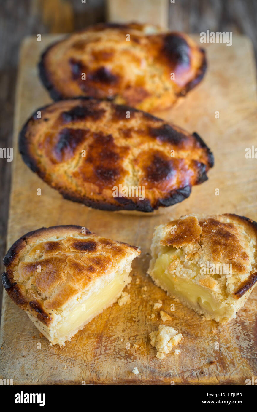 The delicious traditional Pasticciotto pastry from Lecce, Puglia, Italy ...