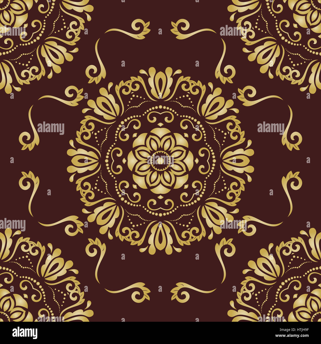 Yellow damask pattern hi-res stock photography and images - Alamy