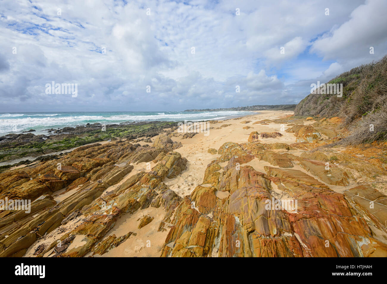 Brou Beach and its stunning rock formations on the Sapphire Coast, New ...