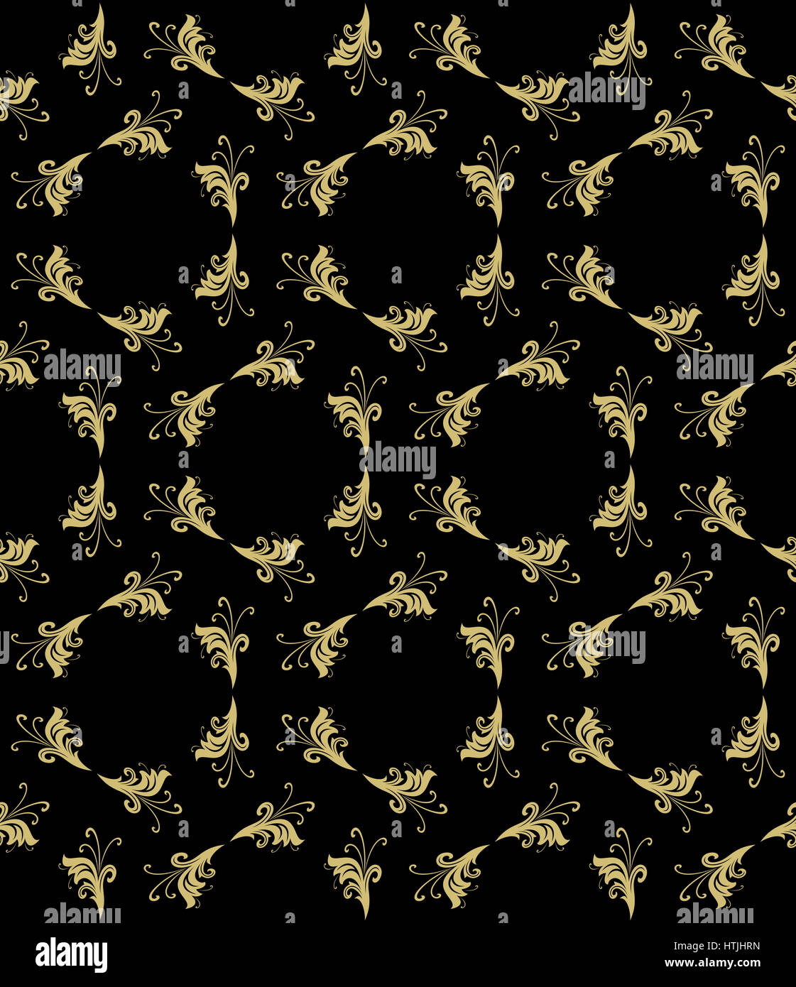 Seamless Damask Pattern Stock Photo - Alamy