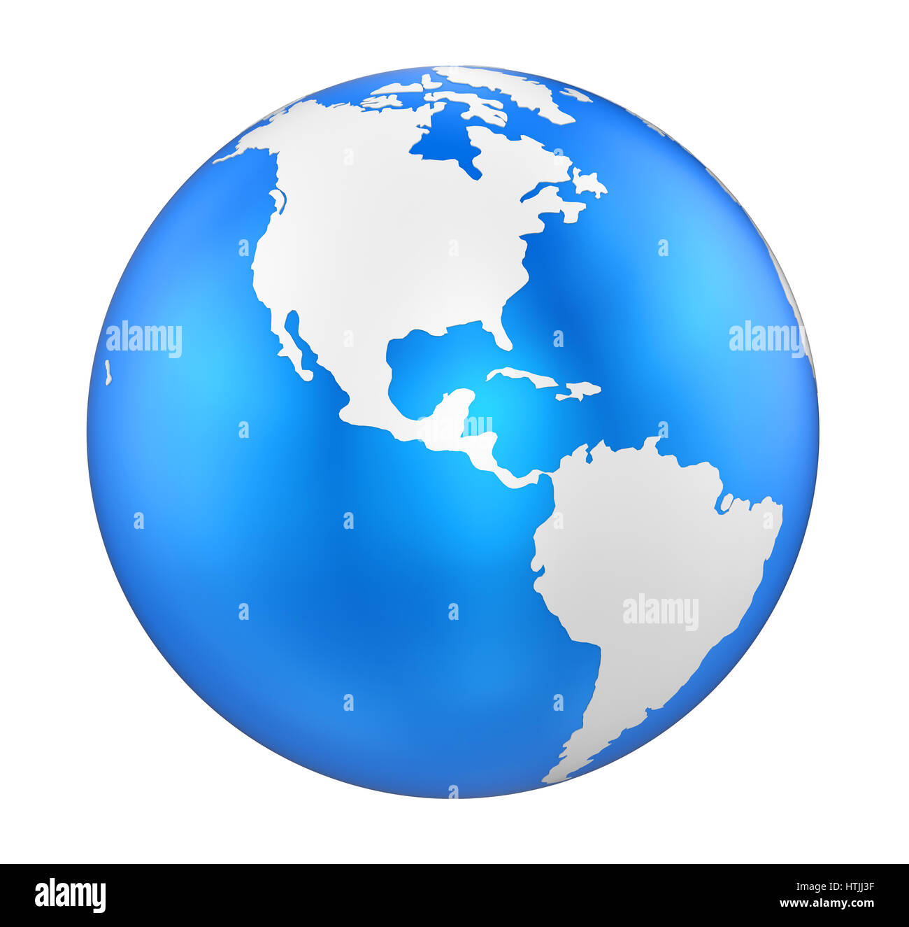 Earth Globe America View Isolated Stock Photo - Alamy
