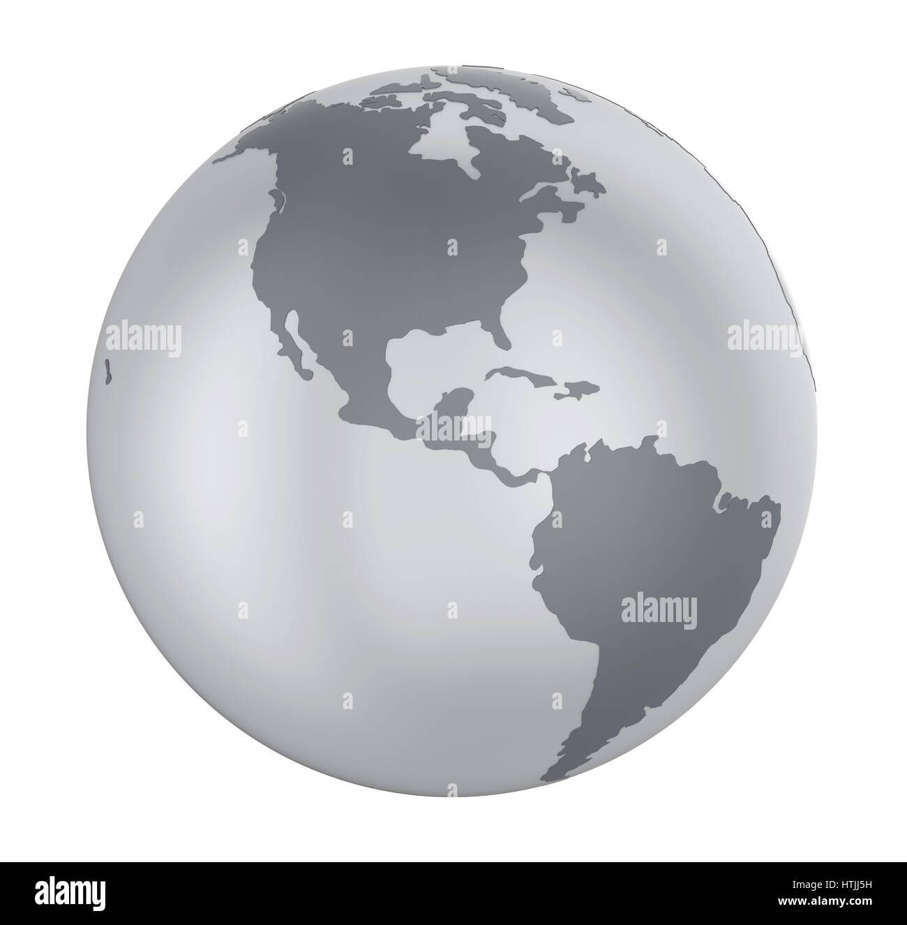 Earth Globe America View Isolated Stock Photo - Alamy