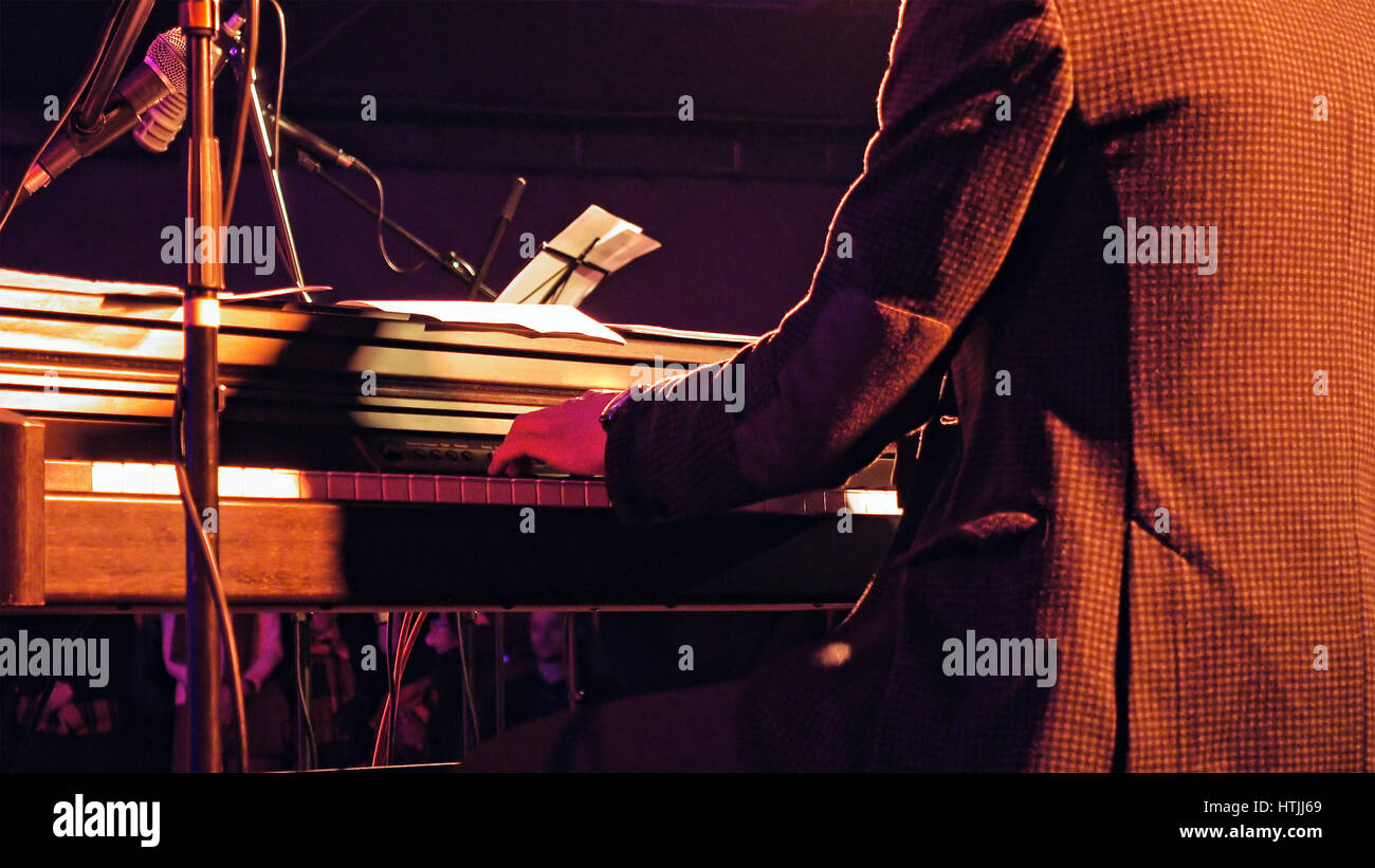 Piano Player Plays Grand Piano High Resolution Stock Photography and ...