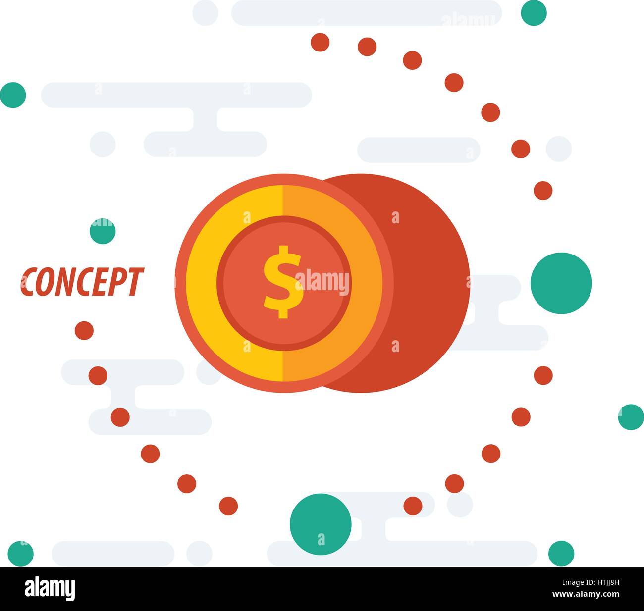 2 coin concept yellow Stock Vector Image & Art - Alamy