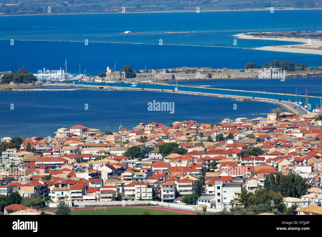 Lefkas town, Lefkada island, Greece Stock Photo - Alamy