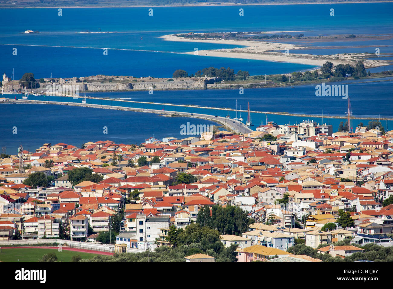 Lefkas town, Lefkada island, Greece Stock Photo - Alamy
