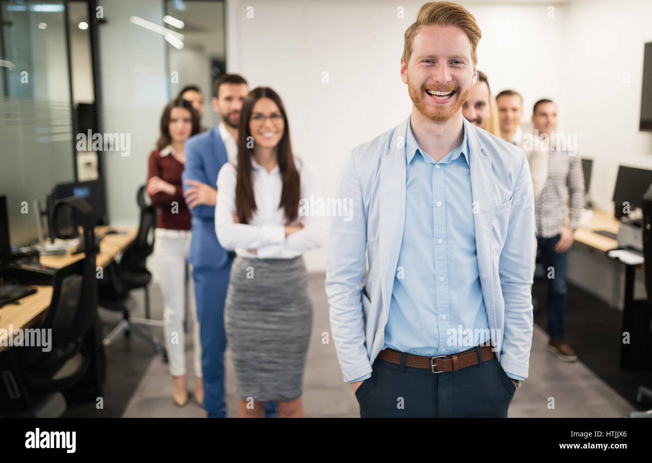 Group of happy business people and company staff Stock Photo - Alamy