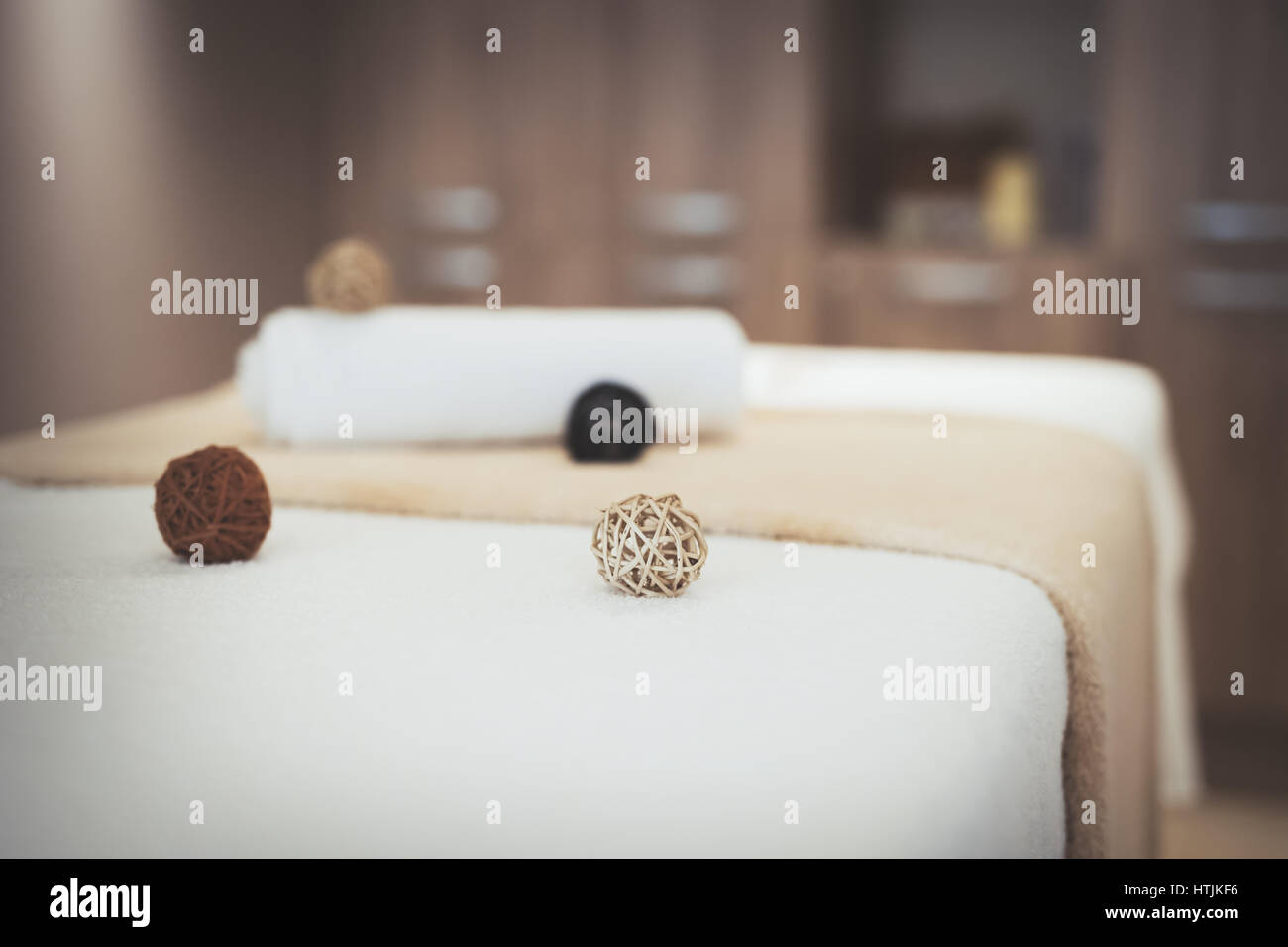 Beautiful modern massage room in spa resort Stock Photo - Alamy