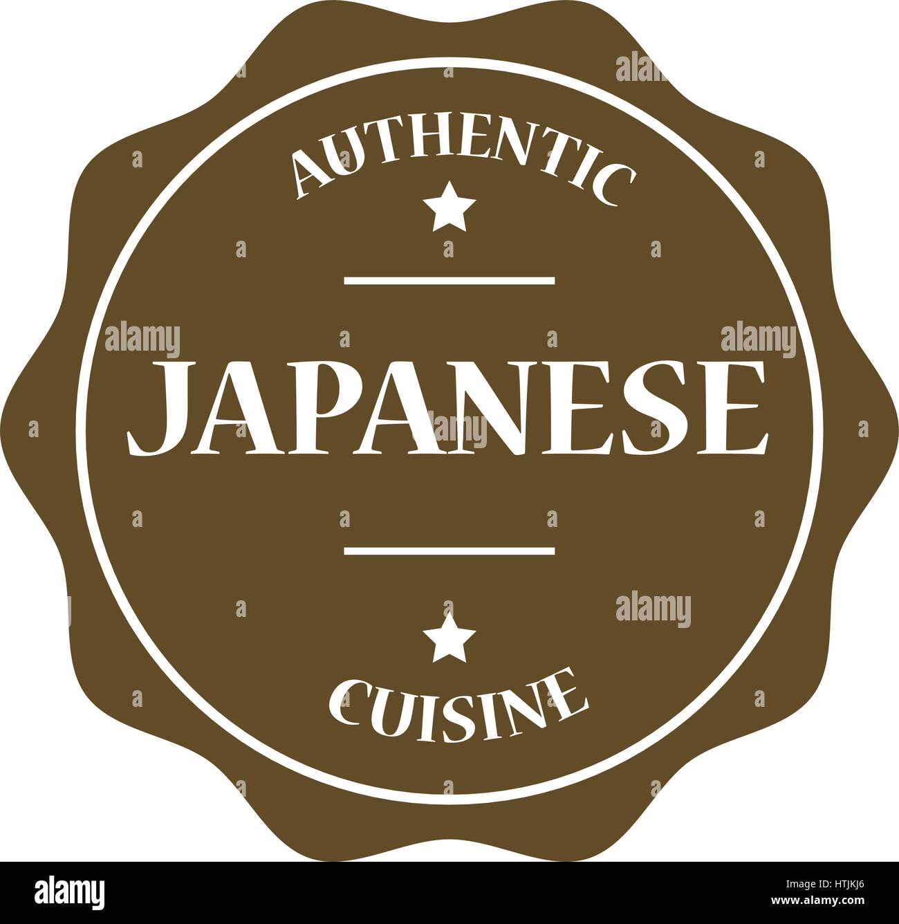 Japanese cuisine stamp Stock Vector Images - Alamy