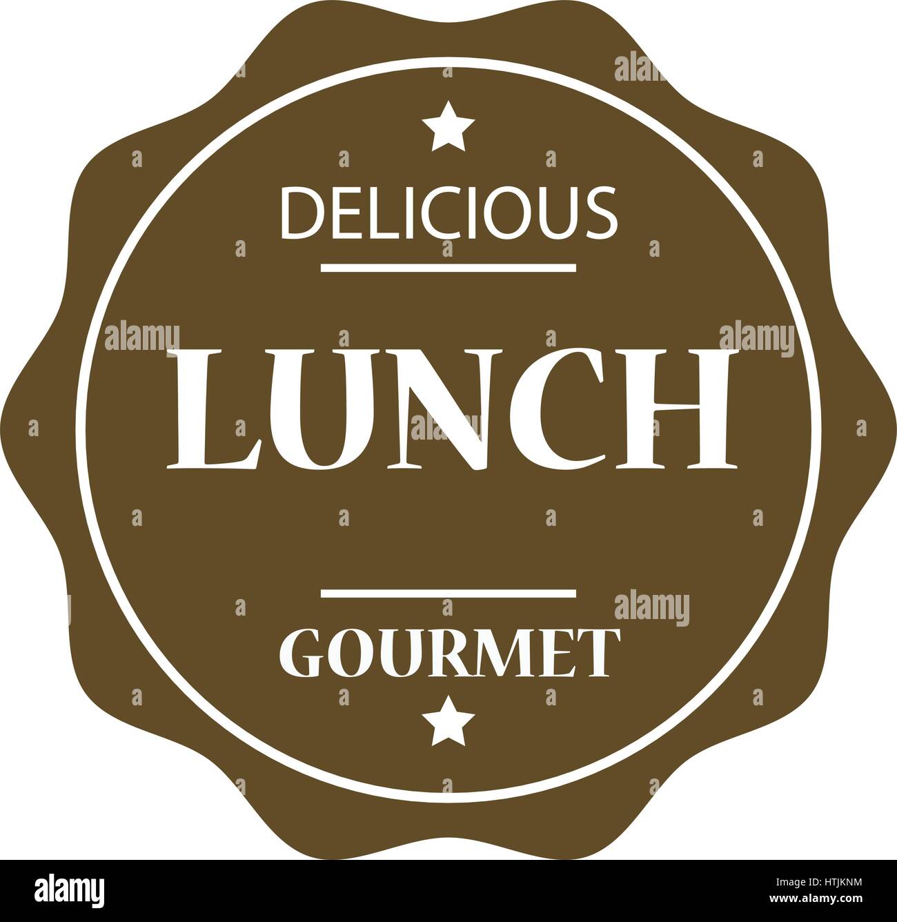 Lunch stamp vector Stock Vector Image & Art - Alamy