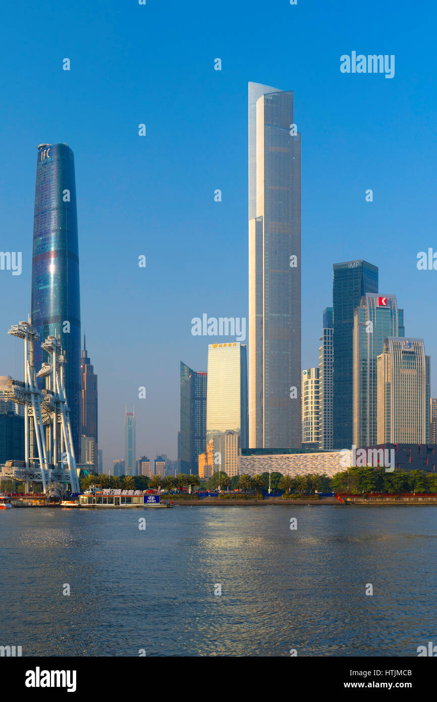 Skyline of Tianhe, Guangzhou, Guangdong, China Stock Photo - Alamy