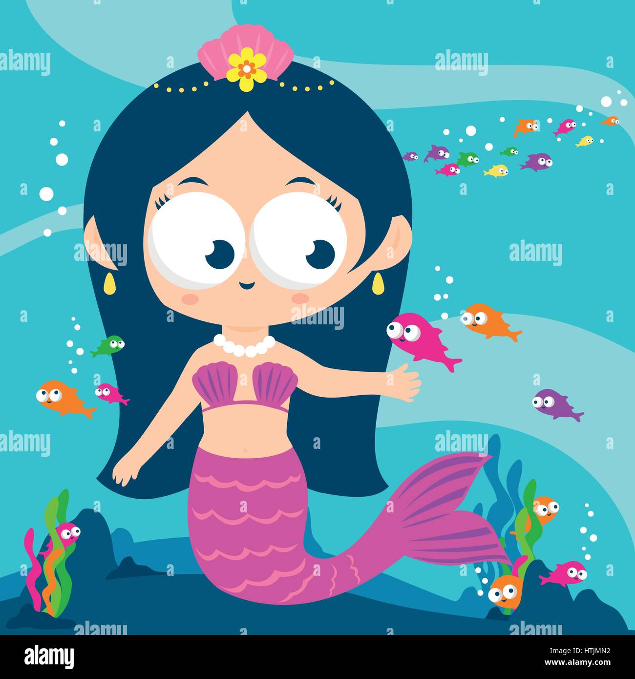 Seaweed ocean floor Stock Vector Images - Alamy