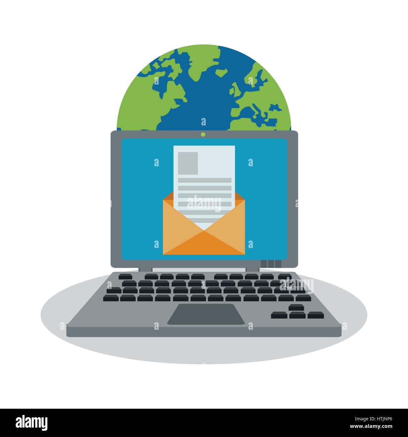 Instant message screen Cut Out Stock Images & Pictures - Alamy