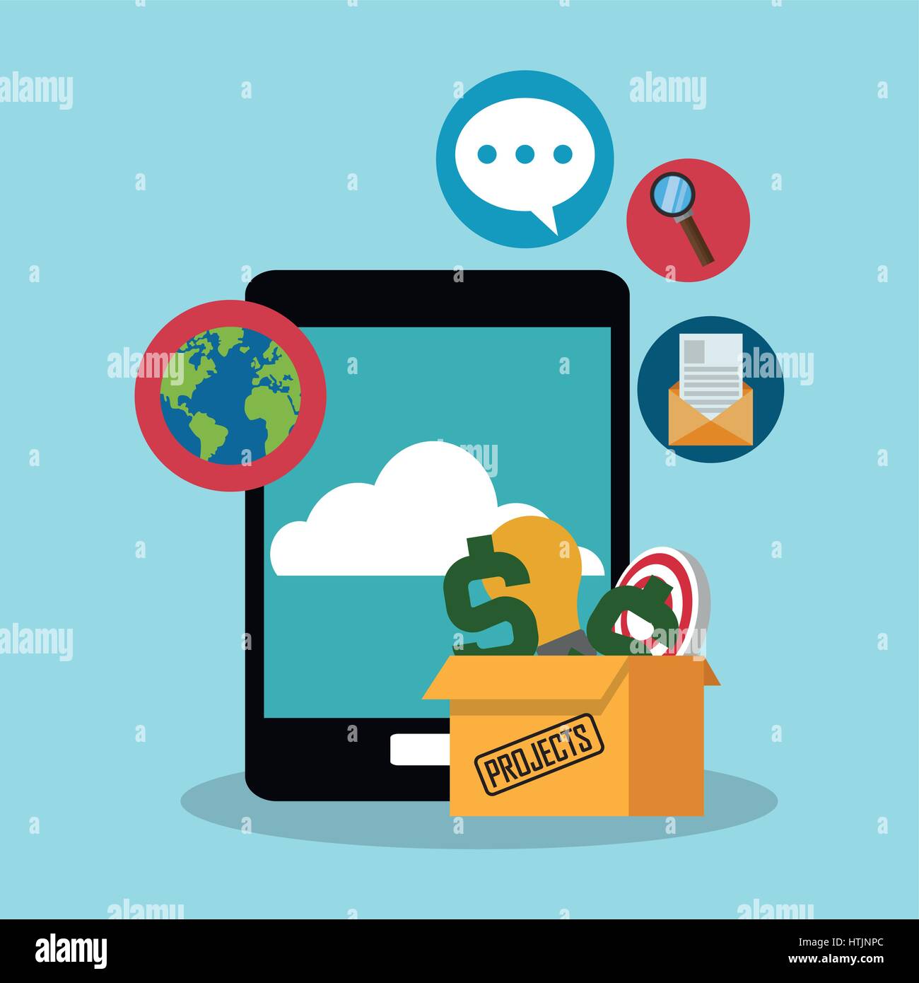 money or economy related icons image Stock Vector Image & Art - Alamy