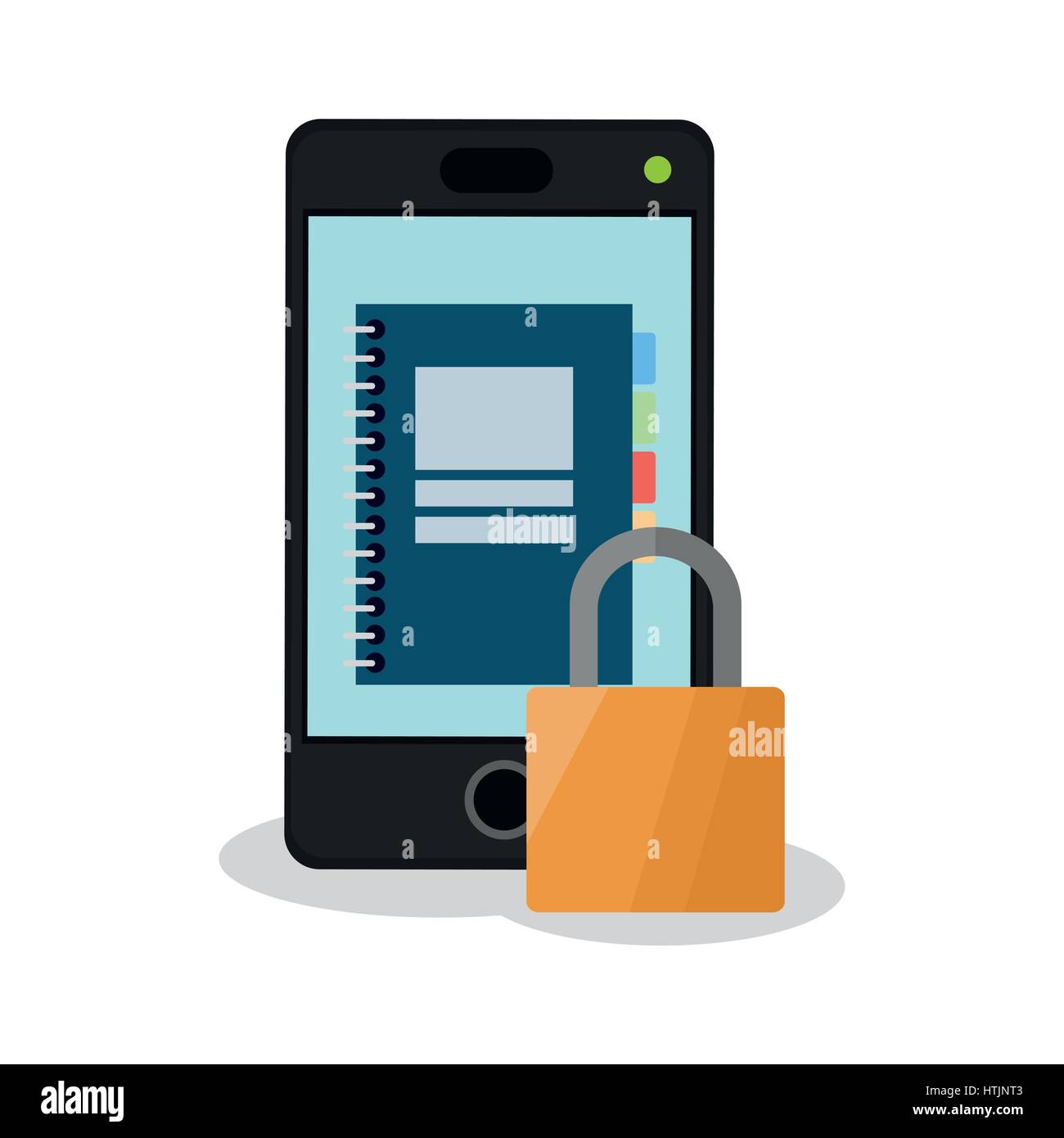 cellphone safety or privacy related icons image Stock Vector Image ...