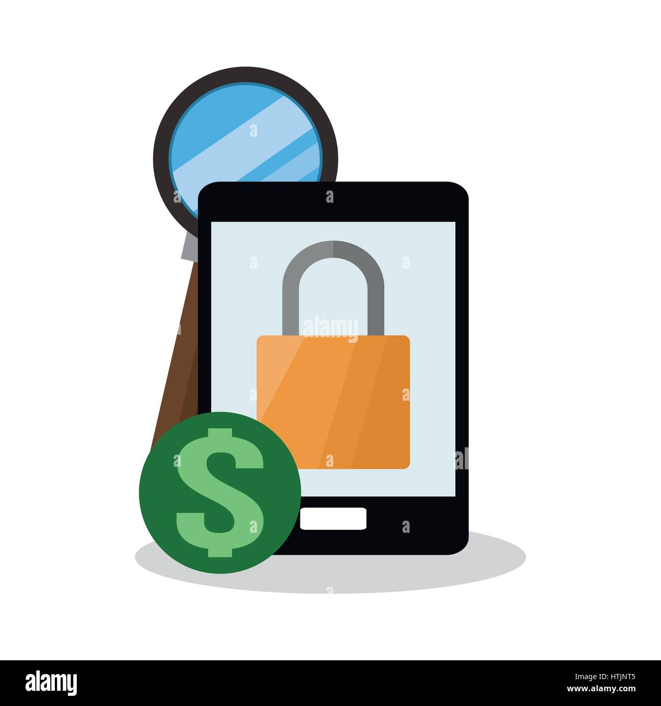 cellphone safety or privacy related icons image Stock Vector Image ...