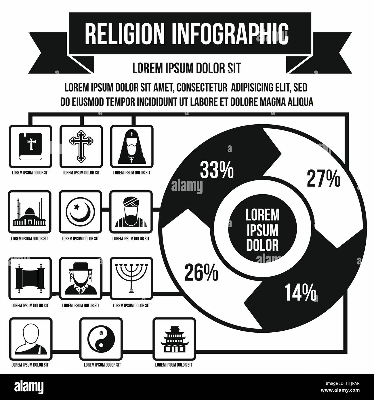 Religion infographic, simple style Stock Vector Image & Art - Alamy