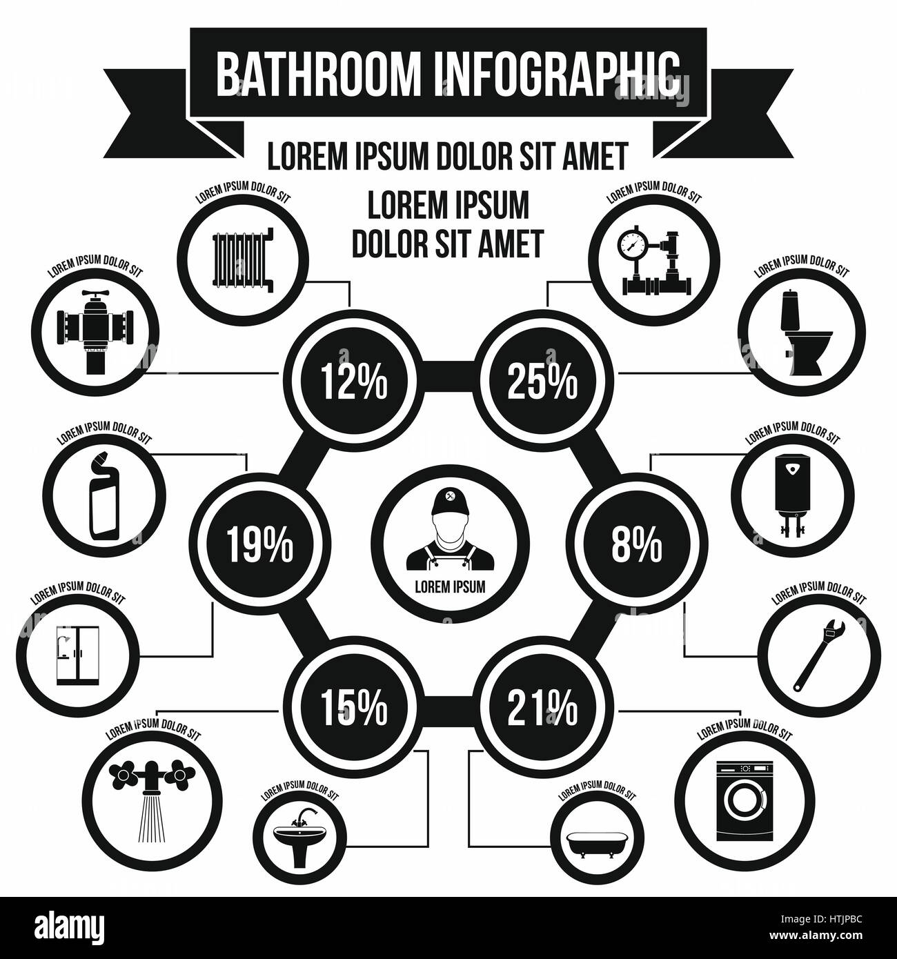 Restroom infographic icon Stock Vector Images - Alamy