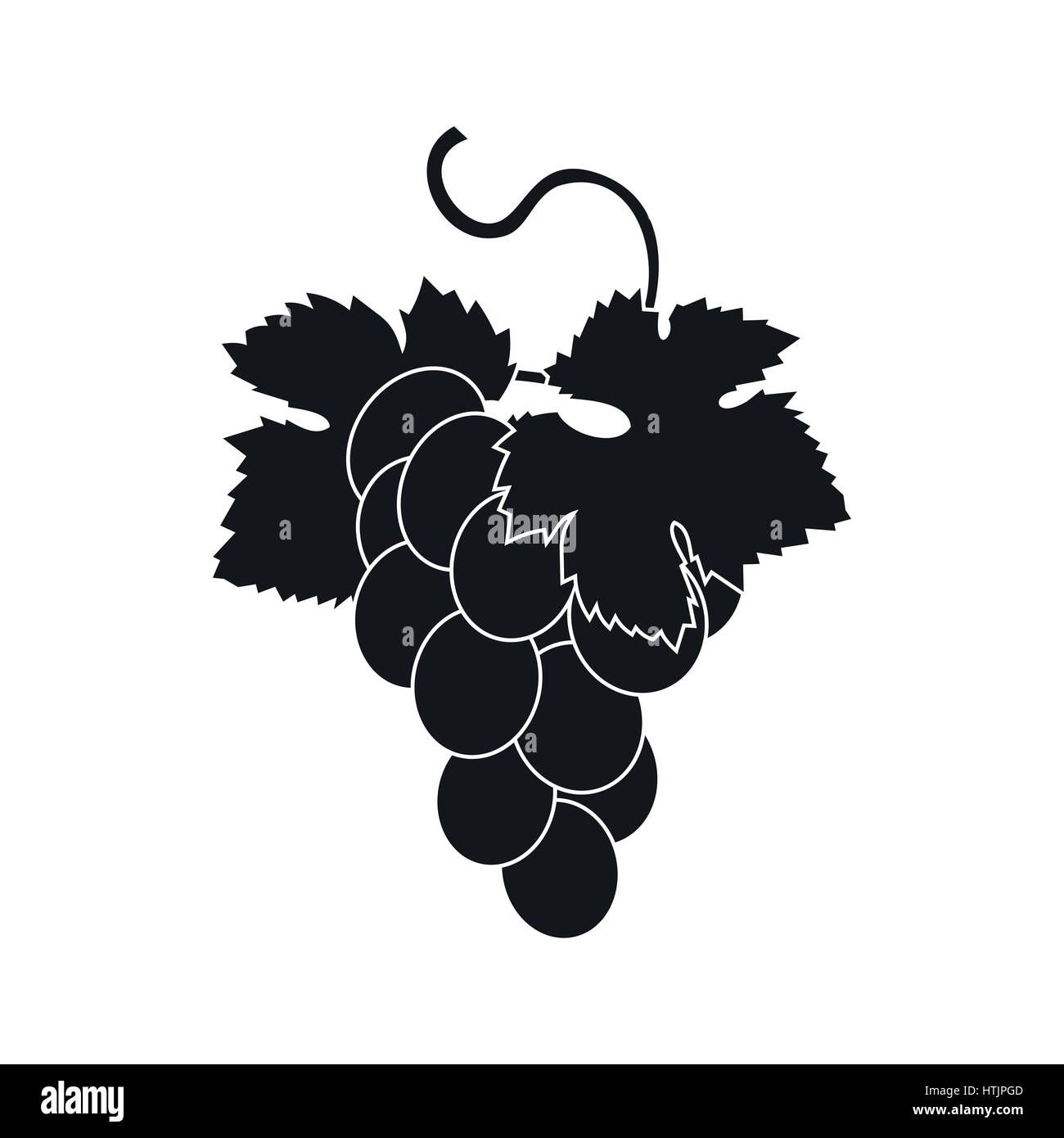 Grapes bunch icon, simple style Stock Vector Image & Art - Alamy