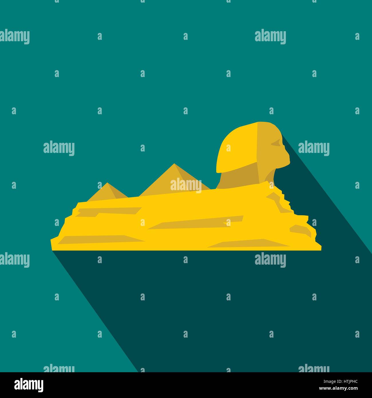 Sphinx icon, flat style Stock Vector Image & Art - Alamy