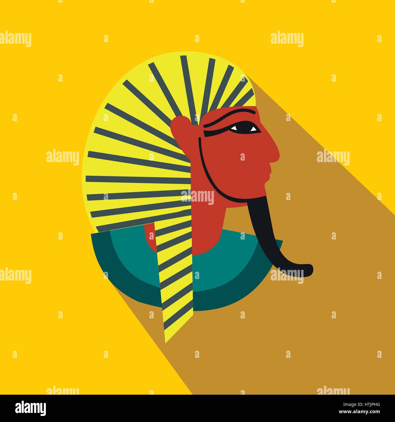 Egyptian pharaoh icon, flat style Stock Vector Image & Art - Alamy