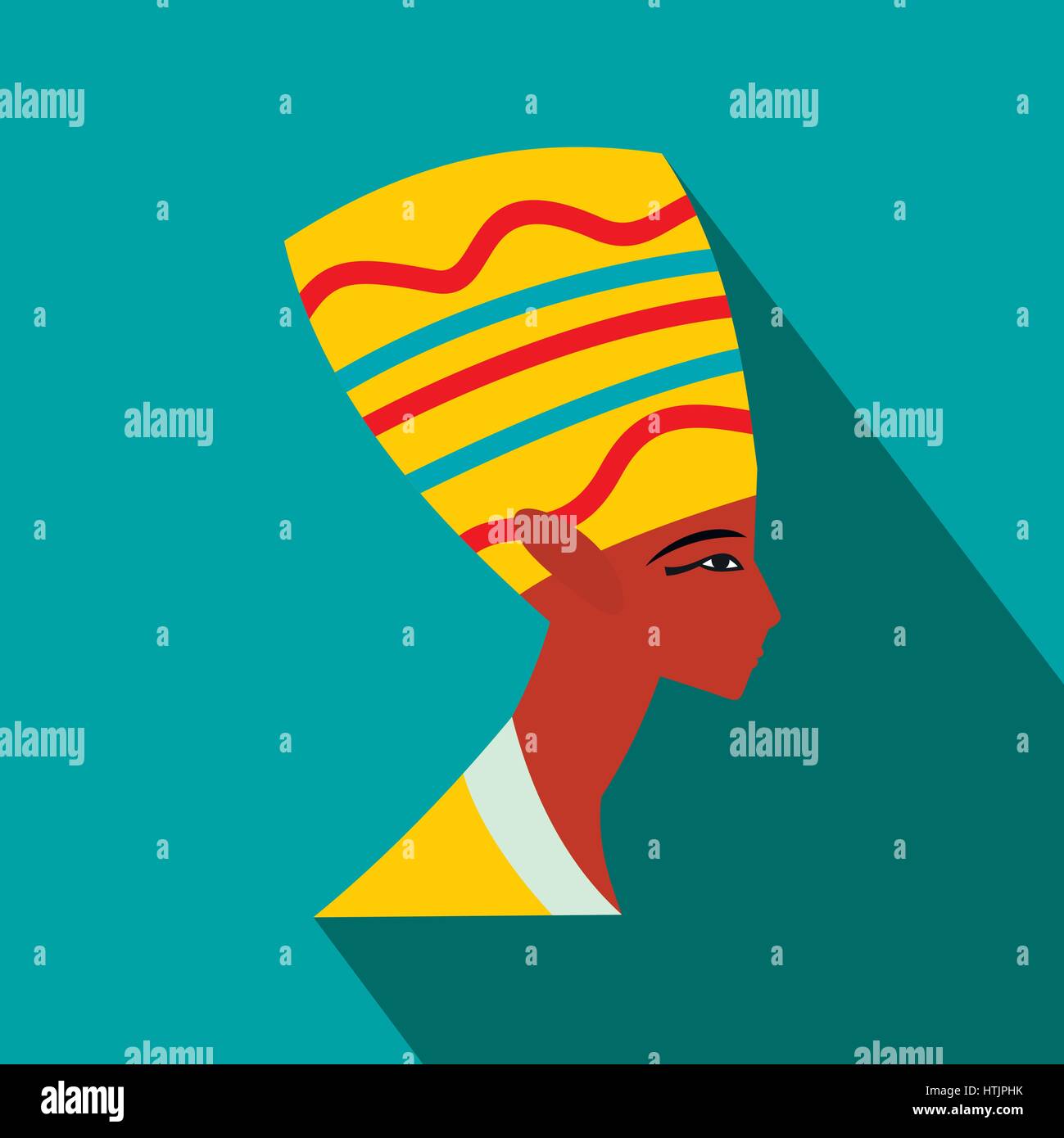 Bust of nefertiti at egyptian museum Stock Vector Images - Alamy