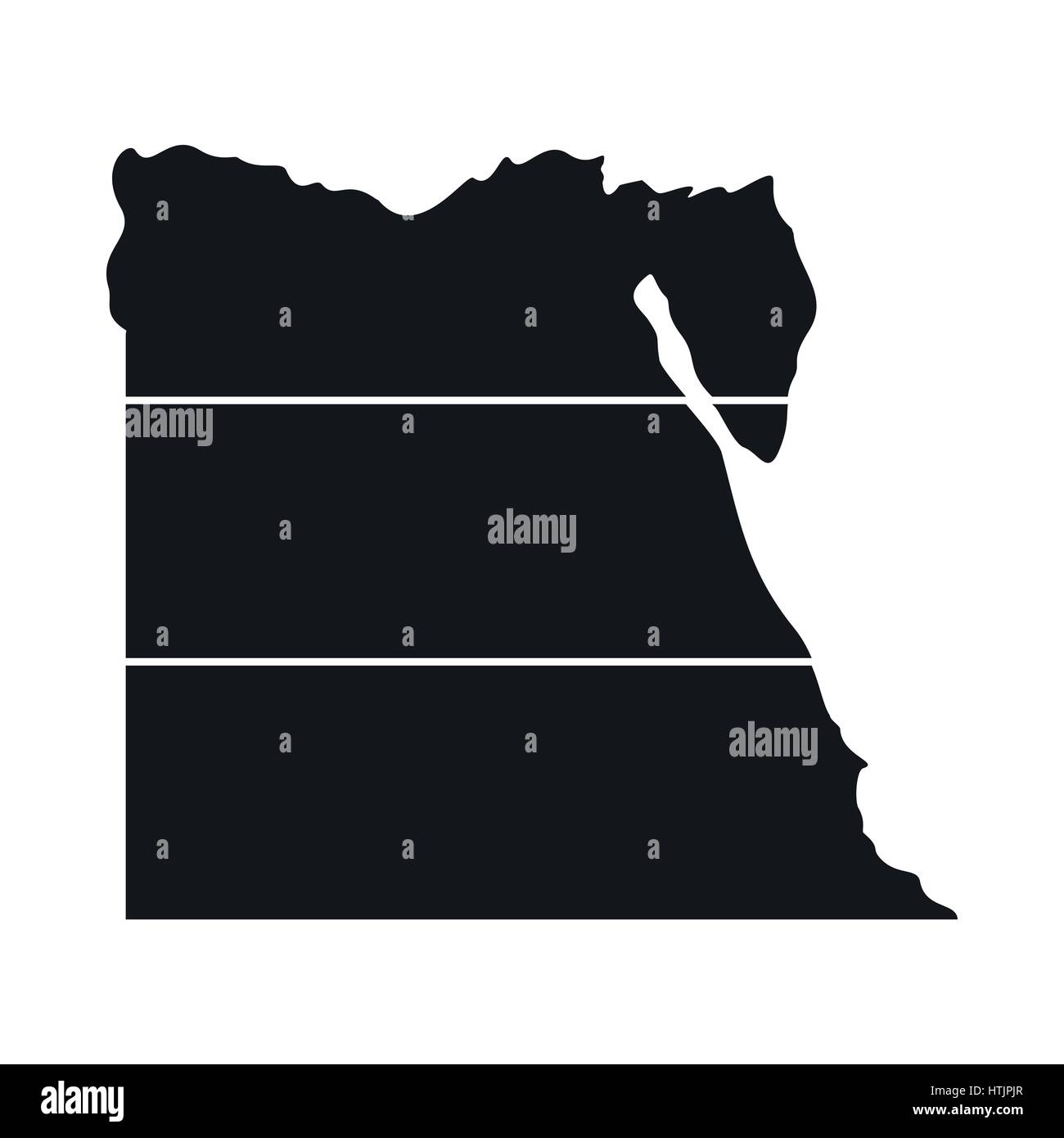 Map of Egypt Stock Vector Image & Art - Alamy