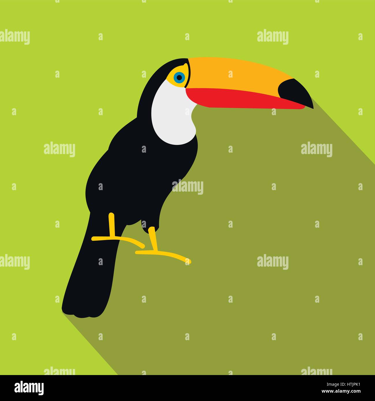 Toucan icon, flat style Stock Vector Image & Art - Alamy