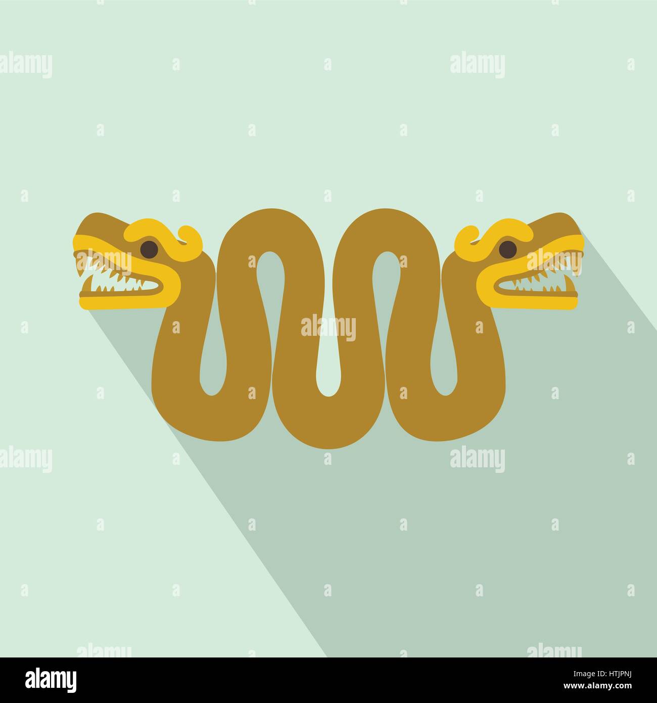 Aztec serpent heads Stock Vector Images - Alamy