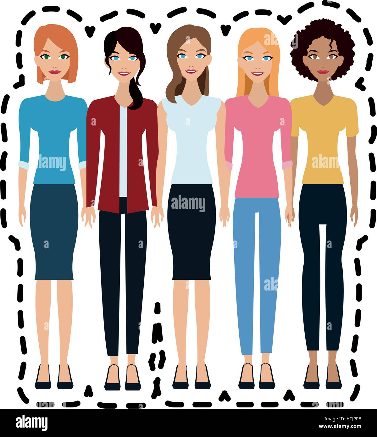 Beautiful student girl Stock Vector Images - Alamy