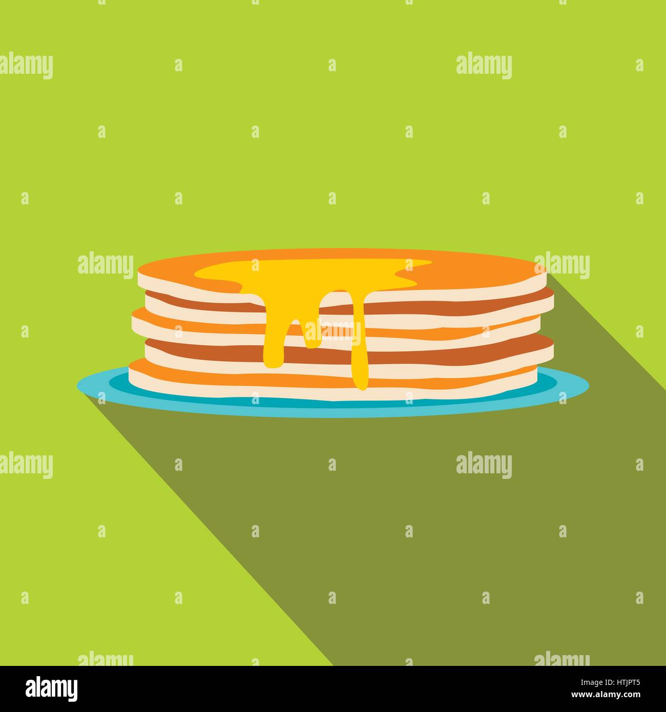 Pancake stacked Stock Vector Images - Alamy