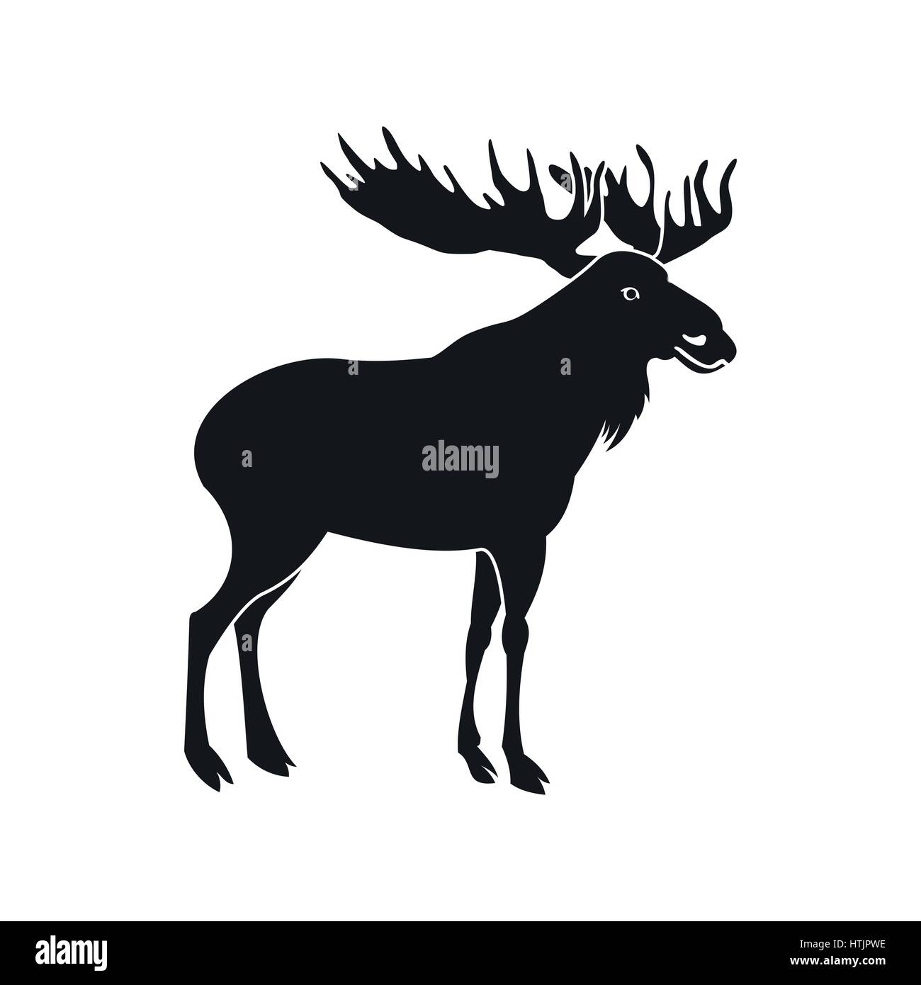 Deer icon, simple style Stock Vector Image & Art - Alamy